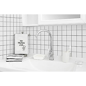 Indecor Home 2 Pack Hand Towels, Cute Funny Decor, for Bathroom, Kitchen Sink, Finger Tip Towels 100% Cotton, Plush and Super Absorbent 16x26 Inches