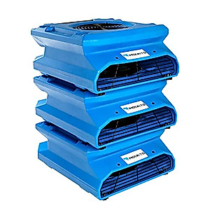 MOUNTO 1/4hp 1200CFM Low Profile Air Mover Floor Carpet Dryers Restoration