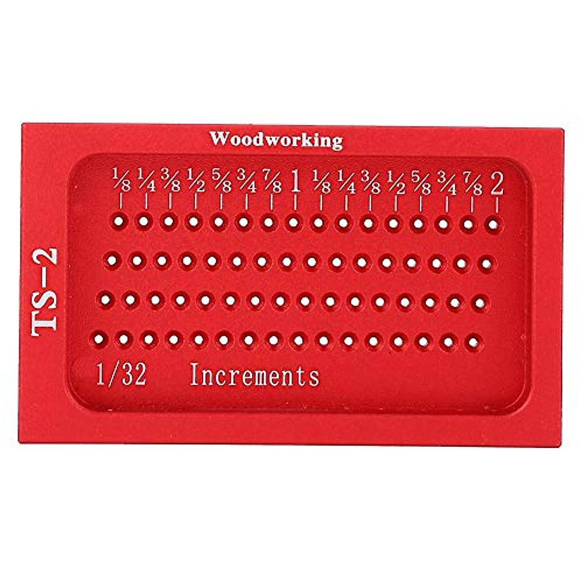 YWBL-WH TS-2 Woodworking Cross Calibration Ruler, British System T Type Scribing Marking Gauge Linear Measurement Tool