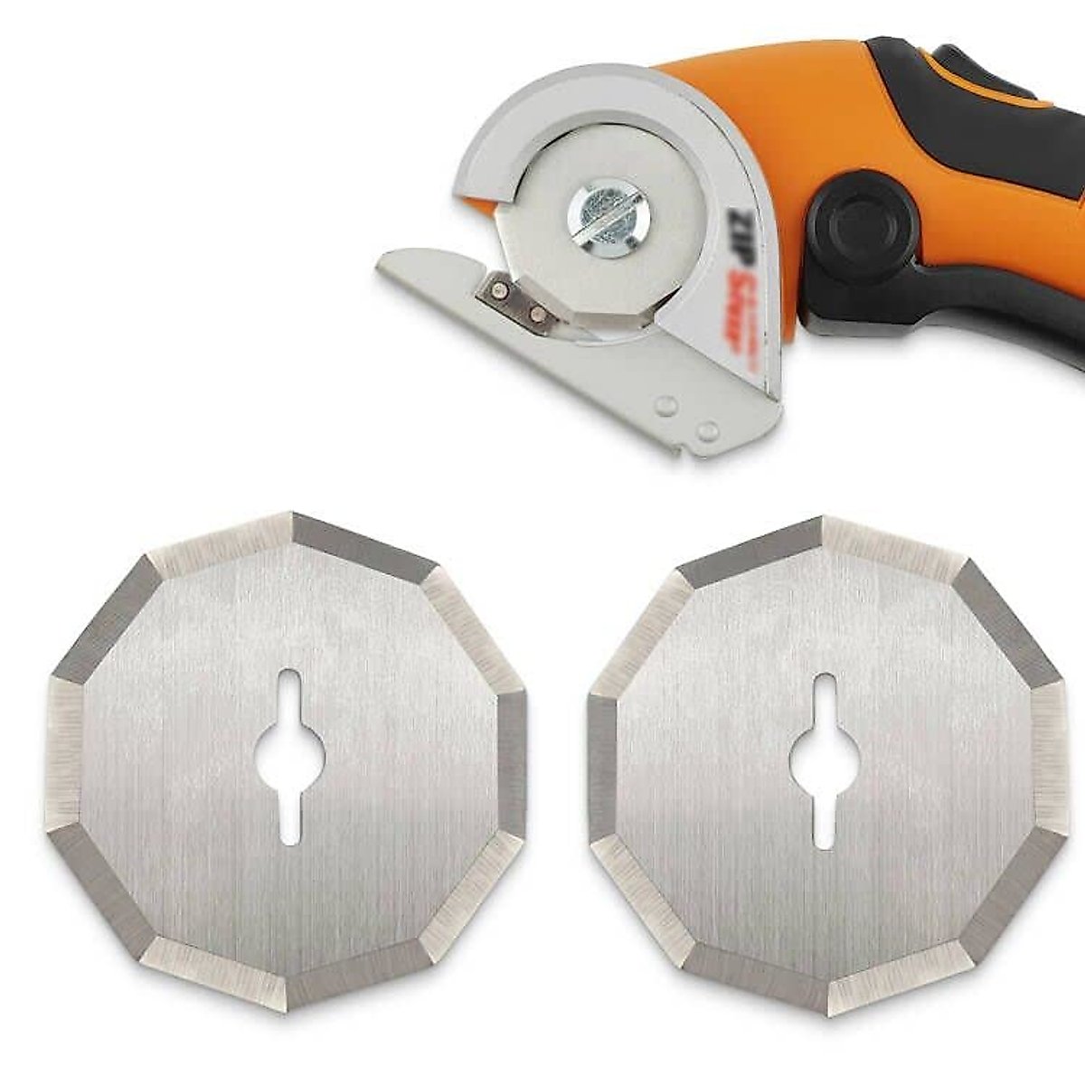 Replacement Rotary Blades Compatible with Worx WX2300 Zipsnip RC2600K,RC2601, RC2602, WX080L, WX081L Model Cutter Blade,New Life for the dull 1-1/2" WA2300 4V ZipSnip Cordless Scissors,2 Pcs