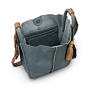 The Sak Los Feliz Crossbody Bag in Leather, Large, Unlined Purse with Single Adjustable Shoulder Strap