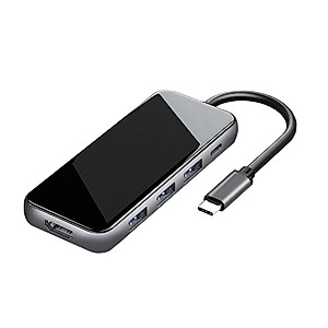 CUJUX Portable Smart Extender，Multifunction USB C Hub Adapter 5 in 1 USB3.0X3 PD HDMI USB Hub