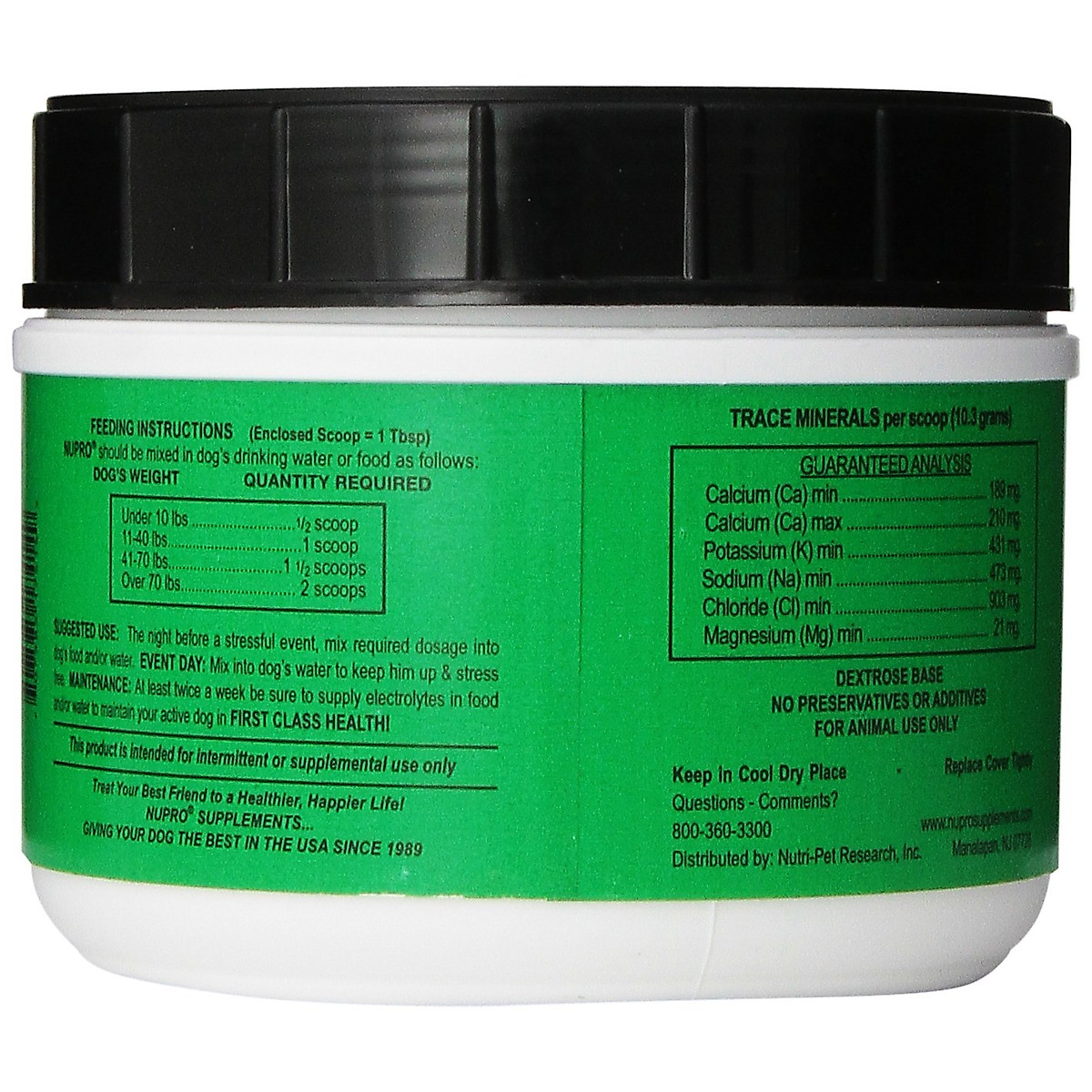 Nupro Custom Electrolyte Formula for Dogs (1 lb)