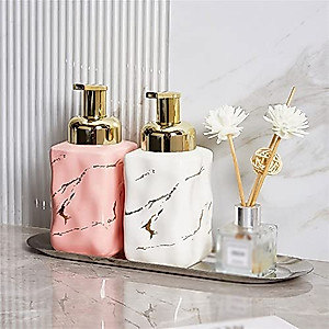 Soap Dispenser 360ML Foam Press Bottle Facial Wash Mousse Bubble Bottle Bathroom Shampoo Separate Bottle Soap Bottle (Color : Gray)