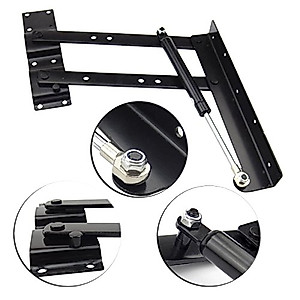 Sauton 1pair Folding Lift up Top Table Mechanism Hardware Fitting Hinge, Gas Hydraulic