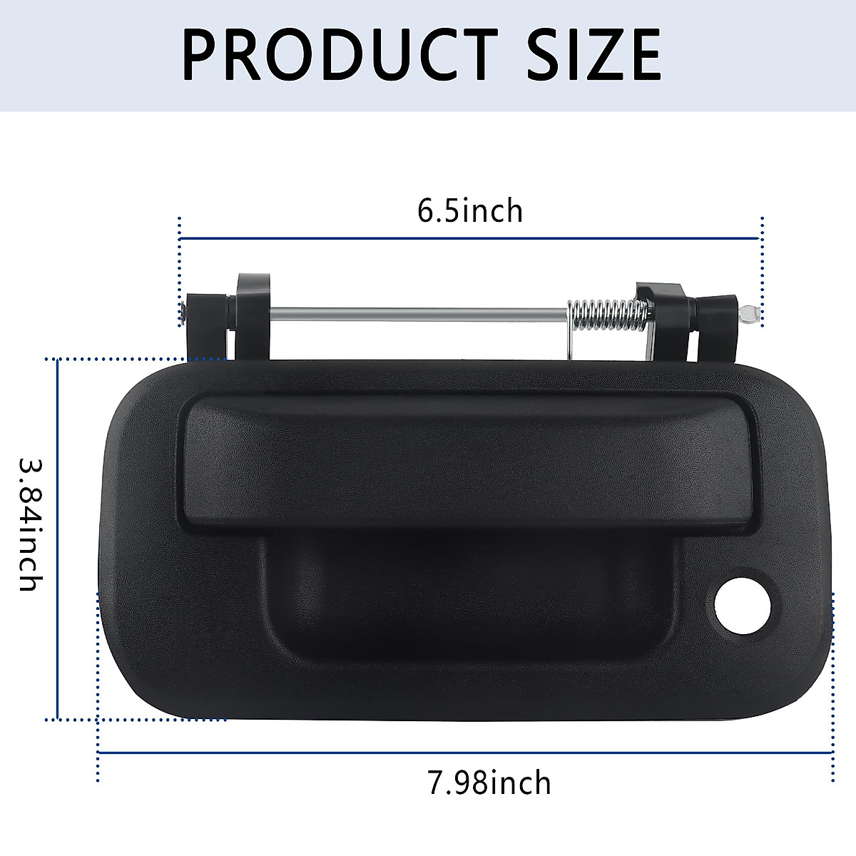 carleef Car Tailgate Handle,One Piece Molding Tailgate Latch Assembly Replaces OEM#79606 8L3Z-9943400-AA,Standard Car Accessories Tailgate Lock Compatible with Lincoln Ford F150 F250 F350