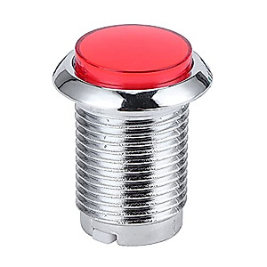 Shanrya Reset Button, Game Accessory Switch Arcade Button Easy to Install Translucent for Amusement Park for Game Machine for Outdoor