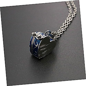 Garneck 3pcs Ashes Pendant Pet Memorial Hair Locket Cat Dog Ashes Necklace Ashes Urn Earn Necklace for Ashes Engraved Urn Necklace Pets Ashes to Jewellery Crystal Copper Jewelry Holder