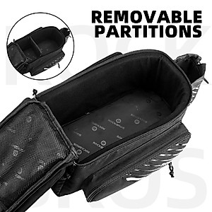 ROCKBROS Bike Rack Bag Bicycle Bag Trunk Rear Rack Bag Bike Panniers Bike Accessories Basket Storage Luggage Saddle Shoulder Bag 13L With Rain Cover