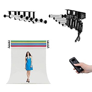 Fotoconic 6 Roller Motorized Electric Wall Ceiling Mount Background Support System with Remote
