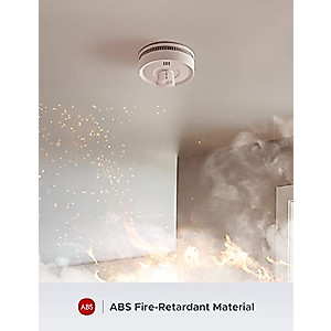 X-Sense Smoke Detector, Wireless Interconnected Fire Alarm with 10-Year Battery Life and Transmission Range of Over 820 ft, SD20-W, Pack of 6
