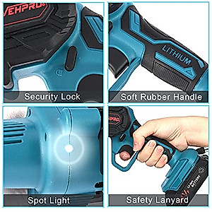 QBQCBB 24V Electric Cordless Saw Woodworking Electric Chain Saw Wood Cutter Suitable for Tree Pruning, with 1 Sets of Battery Portable Garden Cutting, Bamboo Cutting with Battery and Charger