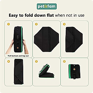 Portable Cat Travel Litter Box with Zipped Lid, No Leakage, No Smell, Easy to Carry, Easy to Use in Hotels, Car