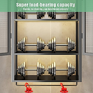 FUYAO Bathroom Wall Cabinet,Metal Medicine Cabinet with Glass Door,Bathroom Cabinet Wall Mounted with Towel Bar,Over The Toilet Storage Cabinet,Hanging Cabinet for Bathroom, Livingroom