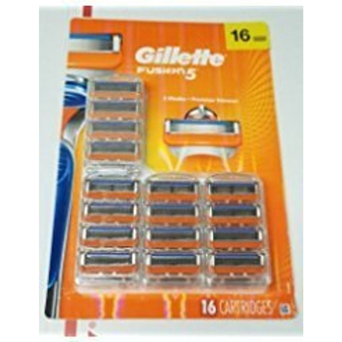 Gillette Fusion5 Men's Razor Blades - 16 Cartridge Refills (Packaging May Vary), Mens Razors/Blades