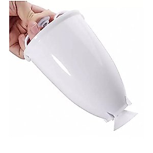 One hand Donut Maker Manual Donut Maker Plastic Doughnut Machine Mold Biscuit Donut Maker Donut-Depositor Made Waffle Dispenser Donut Kitchen Pastry Making Bake Ware DIY Baking Tool (1 PCS, White)