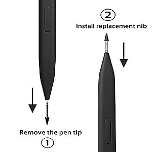 Replacement Tip Nib Compatible with Microsoft Surface Slim Pen 2 Compatible for Microsoft Surface Pro X /9/8/Surface Laptop Studio, Slim Pen 2 Nib Tip Replacement