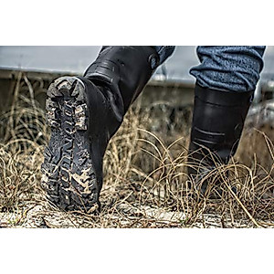 Dunlop Protective Footwear, Chesapeake plain toe Black Amazon, 100% Waterproof PVC, Lightweight and Durable, 8677577.11, Size 11 US