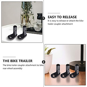 balacoo Hitch Adapter Bike Attachment Bike Stroller Accessories Bike Traction Head Angled Coupler for Bike Stroller Hook Bikes Coupler Attachment Hand Tools Baby Trailer pet