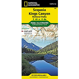 Sequoia and Kings Canyon National Parks Map (National Geographic Trails Illustrated Map, 205)