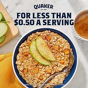 Quaker, Protein Instant Oatmeal, Banana Nut, 12.9 Oz, 6 Count (Pack of 1)