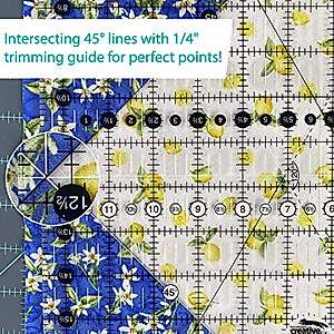 Creative Grids The Big Easy 12-1/2in x 24-1/2in Rectangle Ruler - CGR1224