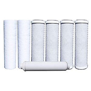 Watts Premier WP500024 Standard Annual Water Filter Replacement Kit, White, 7 Pack
