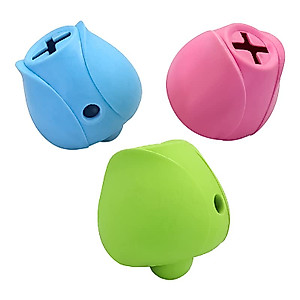 Dxmnoly Dog Treat Ball Food Dispensing Toys, Soft Rubber Chewers Treats Stuffable Dog Toys, Tumbler Leaking Ball Dog Toys for Teeth Cleaning and Food Leakage for Small Medium Large Dogs