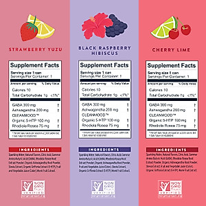 Kowa Mood Boost, 10 Calorie Soda, Adaptogen Drink, 0 Sugar, No Caffeine, Variety Pack, 12 fl oz (Pack of 12)