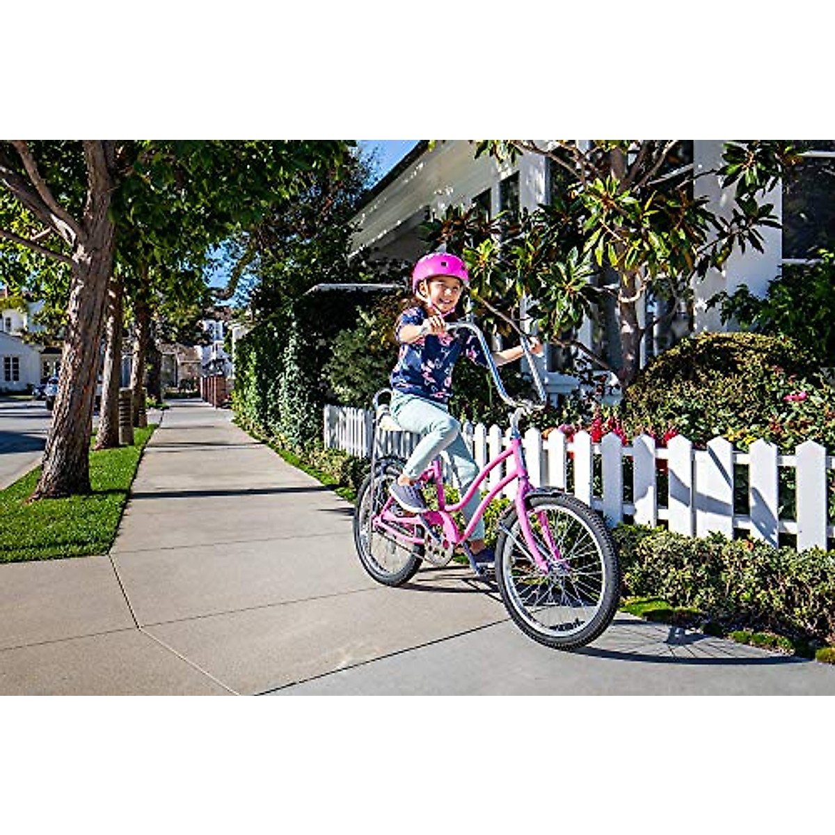 Schwinn Fair Lady Cruiser Bike, 20-Inch Wheels, Pink