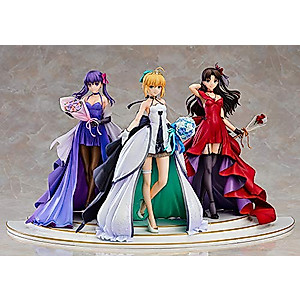 Fate stay night 1/7 Scale Figure Collection Saber, Rin Tohsaka and Sakura Matou ~15th Celebration Dress Ver.~ Premium Box