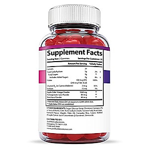Justified Laboratories (10 Pack) F1 Keto ACV Gummies 1000MG with Pomegranate Juice Beet Root B12 600 Ketos Gummys