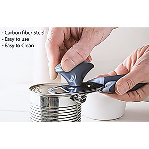 TJ COOK Carbon Steel Can & Bottle Opener Multifunction Easy To Use Manual Steel High Durability Carbon steel Gray