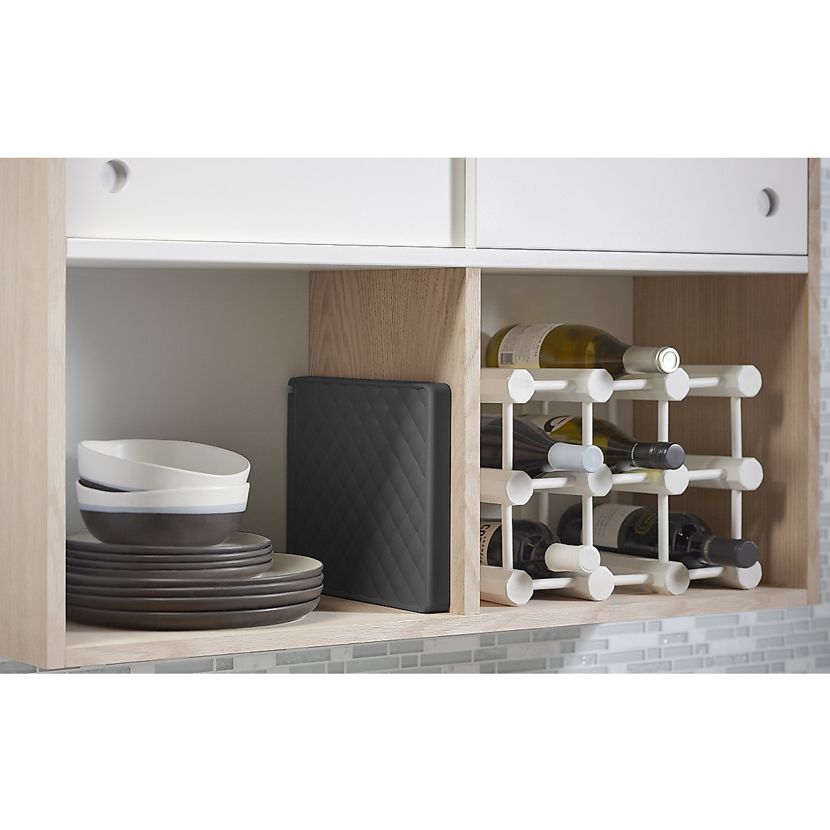 KOHLER K-8628-CHR Wine Glass Drying Rack, Charcoal