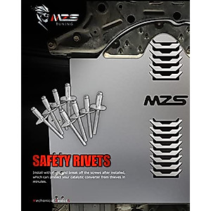 MZS Catalytic Converter Protection Shield, Anti-Theft Cat Protector Compatible with 2004-2009 Prius Gen 2