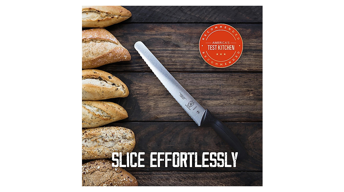 Mercer Culinary 10-Inch Bread Knife – Wavy Edge & High-Carbon Steel