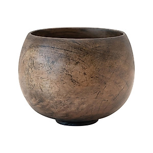 Creative Co-Op Mango Wood Bowl, Walnut Finish