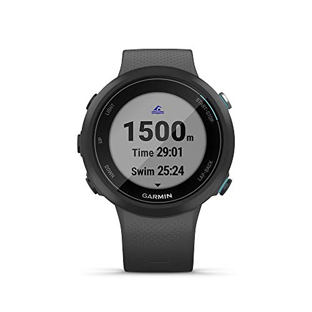 Garmin Swim 2, GPS Swimming Smartwatch for Pool and Open Water, Underwater Heart Rate, Records Distance, Pace, Stroke Count and Type, Slate Gray