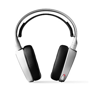 SteelSeries Arctis 5 (2019 Edition) RGB Illuminated Gaming Headset with DTS Headphone:X v2.0 Surround for PC and PlayStation 4 - White (Renewed)