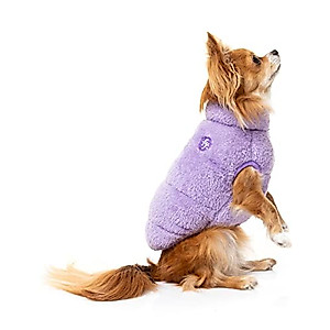 The Vaucluse Pet Dog Puffer Jacket Premium Super Soft and Warm Plush Vest Lilac SIZE2