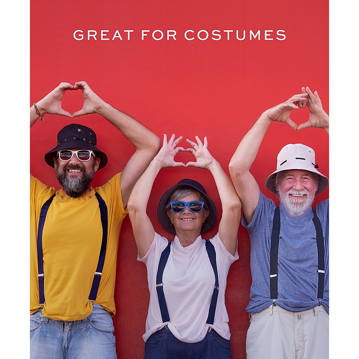 Man of Men Suspenders - Navy