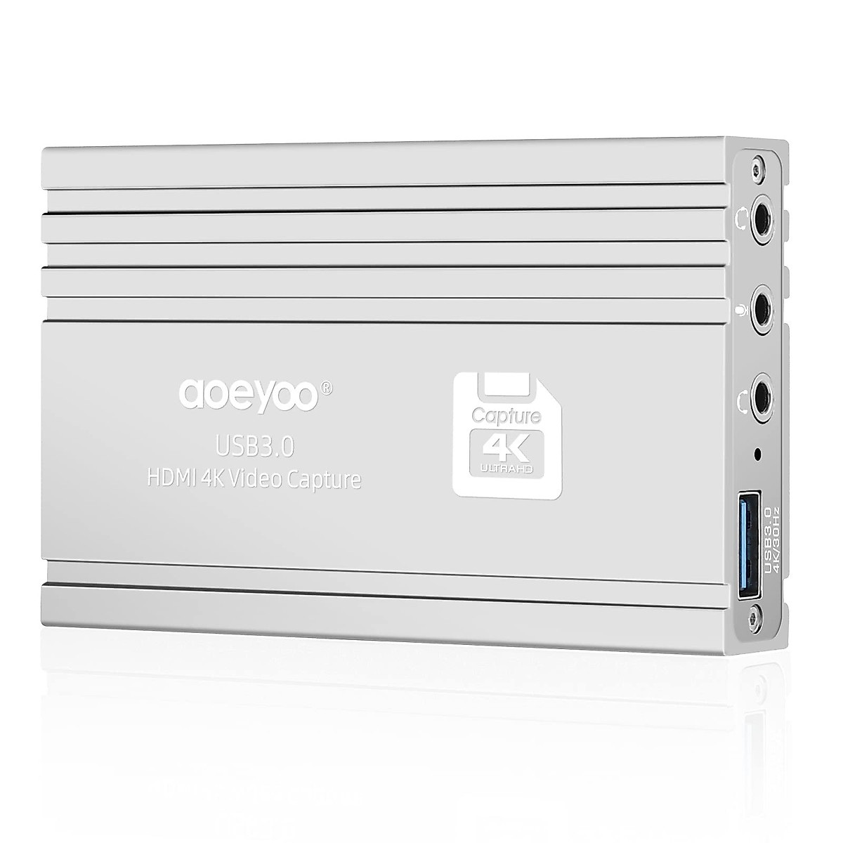 Gaming Video Capture Card 4K/2K/1080P 120 FPS & HDR Passthrough, NV12 Near-Zero Latency, Certified for OBS, USB 3.0, Plug & Play, Record & Stream with PC, PS5, PS4,Xbox, Switch