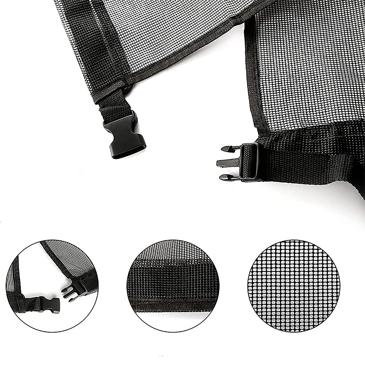 Nicunom Air Conditioner Cover, All Seasons Full Mesh AC Cover for Outside Unit Adjustable Outdoor AC Defender Cover Protect from Clogging of Debris, 27.5"x27.5"x31.5"