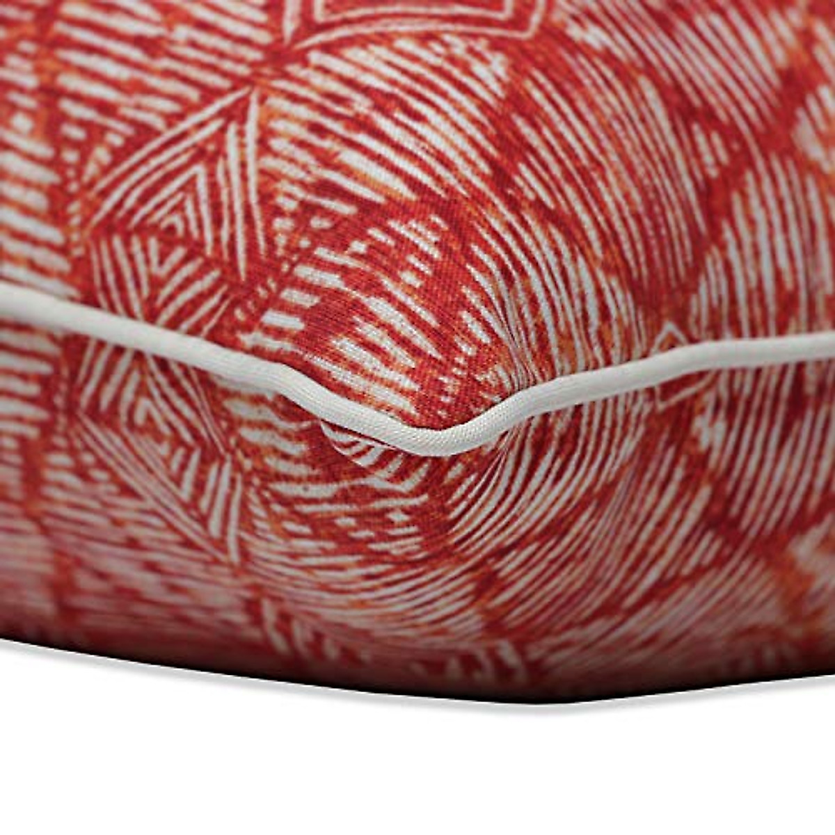 Pillow Perfect Outdoor | Indoor Nesco Sunset Rectangular Throw Pillow (Set of 2), 11.5 X 18.5 X 5, Red