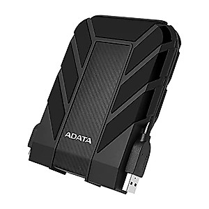 ADATA HD710 Pro 2TB USB 3.1 IP68 Waterproof/Shockproof/Dustproof Ruggedized External Hard Drive, Black (AHD710P-2TU31-CBK)