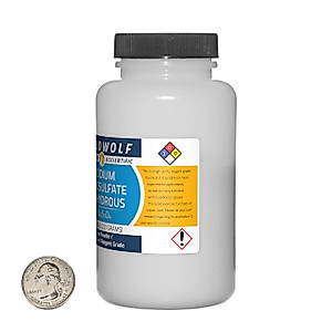Sodium Thiosulfate Anhydrous / 1 Pound / 2 Bottles / 98% Pure Reagent Grade/Fine Powder