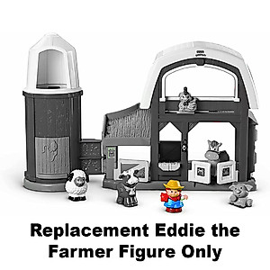 Little People Farmer (2005) - Replacement Figure - Classic Fisher Price Collectible Figures - Loose Out Of Package (OOP) - Zoo Circus Ark Pet Castle