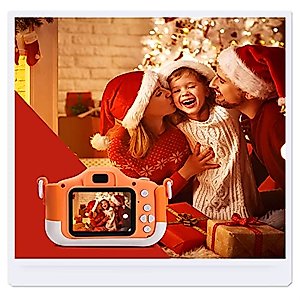 TOUMENY Digital Camera for Toddlers, Hd Mini Camera, Front and Rear Dual Lens 4000W Recordable, Digital Camera for 3 5 8 10 12 Year Old Boys and Girls, Birthday