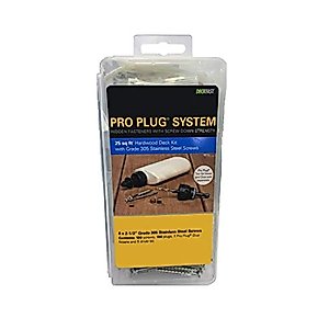 Starborn Pro Plug System Wood Deck Kit with 100 Ipe Plugs, 2-1/2" SS Screws, Nozzle and Bit - Pws08133010