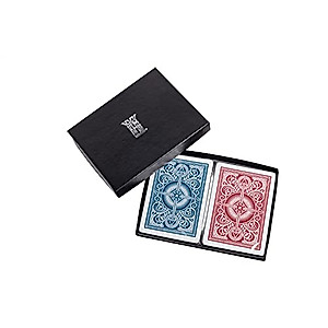 Kem Playing Cards Arrow Red and Blue, Bridge Size- Standard Index Playing Cards (Pack of 2) - 1007086